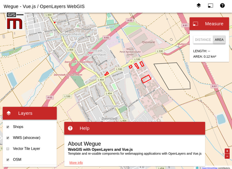 Wegue - WebGIS-Anwendungen mit OpenLayers und Vue.js | Vortrag auf der AGIT 2018, Salzburg